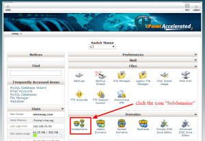 Adding Subdomain in Cpanel | creativeON