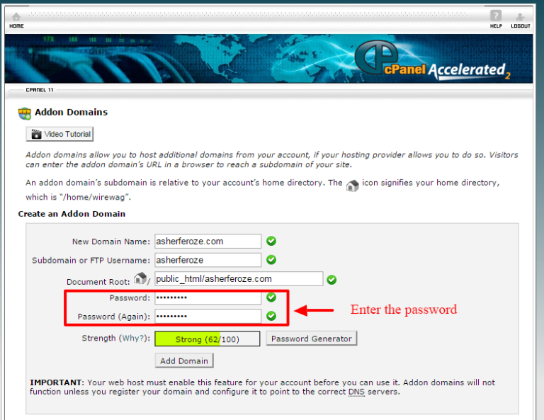 Addon Domain, Setting up Addon Domain in Cpanel | creativeON