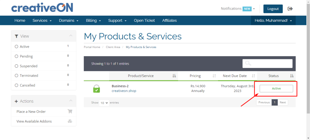 How To Login Cpanel Through creativeON Portal | creativeON